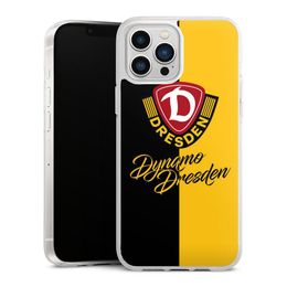 DeinDesign iPhone 13 Pro Max Handy Silikon H&uuml;lle Case transparent Handyh&uuml;lle Sg Dynamo Dresden Official Licensed Product Sgd Silikon Case