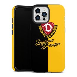 DeinDesign iPhone 13 Pro Max Handy Panzer Handyh&uuml;lle robuste Outdoor H&uuml;lle Schutzh&uuml;lle matt Sg Dynamo Dresden Official Licensed Product Sgd Tough Case