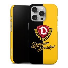 DeinDesign iPhone 16 Pro Handy Premium Case Smartphone Handyh&uuml;lle Schutzh&uuml;lle matt Sg Dynamo Dresden Official Licensed Product Sgd Premium Case