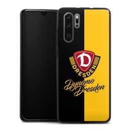 DeinDesign Huawei P30 Pro Handy Silikon H&uuml;lle Case schwarz Handyh&uuml;lle Sg Dynamo Dresden Official Licensed Product Sgd