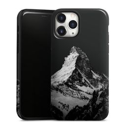 DeinDesign iPhone 11 Pro Handy Panzer Handyh&uuml;lle robuste Outdoor H&uuml;lle Schutzh&uuml;lle gl&auml;nzend Snow Mountain Mountain Top Tough Case