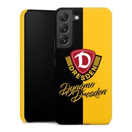 DeinDesign Galaxy S22 Handy Premium Case Smartphone Handyh&uuml;lle Schutzh&uuml;lle matt Sg Dynamo Dresden Official Licensed Product Sgd Premium Case