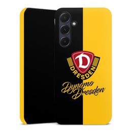 DeinDesign Galaxy A55 5G Handy Premium Case Smartphone Handyh&uuml;lle Schutzh&uuml;lle matt Sg Dynamo Dresden Official Licensed Product Sgd Premium Case