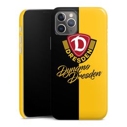 DeinDesign iPhone 12 Pro Handy Premium Case Smartphone Handyh&uuml;lle Schutzh&uuml;lle gl&auml;nzend Sg Dynamo Dresden Official Licensed Product Sgd Premium Case