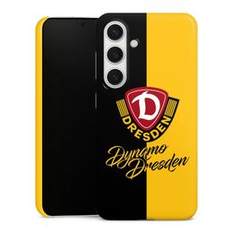 DeinDesign Galaxy S24 Handy Premium Case Smartphone Handyh&uuml;lle Schutzh&uuml;lle gl&auml;nzend Sg Dynamo Dresden Official Licensed Product Sgd Premium Case