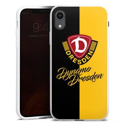 DeinDesign iPhone Xr Handy Silikon H&uuml;lle Case wei&szlig; Handyh&uuml;lle Sg Dynamo Dresden Official Licensed Product Sgd Silikon Case
