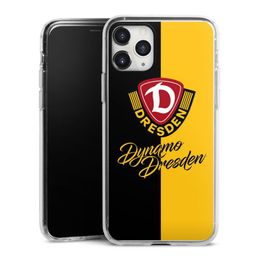 DeinDesign iPhone 11 Pro Max Handy Silikon H&uuml;lle Case transparent Handyh&uuml;lle Sg Dynamo Dresden Official Licensed Product Sgd Silikon Case