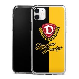 DeinDesign iPhone 11 Handy Slim Case Silikon Handyh&uuml;lle transparent H&uuml;lle extra d&uuml;nn Sgd Official Licensed Product Sg Dynamo Dresden Silikon Slim Case
