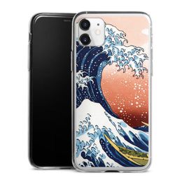 DeinDesign iPhone 11 Handy Slim Case extra dünn Silikon Handyhülle transparent Hülle Die Große Welle Vor Kanagawa Japan Art Silikon Slim Case