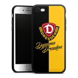 DeinDesign iPhone SE (2020) Handy Premium Silikon H&uuml;lle Handyh&uuml;lle schwarz Case Sg Dynamo Dresden Sgd Official Licensed Product Silikon Premium Case