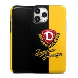 DeinDesign iPhone 11 Pro Handy Panzer Handyh&uuml;lle robuste Outdoor H&uuml;lle Schutzh&uuml;lle gl&auml;nzend Sg Dynamo Dresden Sgd Official Licensed Product Tough Case