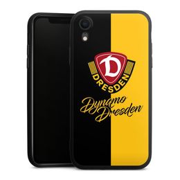 DeinDesign iPhone Xr Handy Premium Silikon H&uuml;lle Handyh&uuml;lle schwarz Case Sg Dynamo Dresden Official Licensed Product Sgd Silikon Premium Case