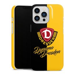 DeinDesign iPhone 13 Pro Handy Premium Case Smartphone Handyh&uuml;lle Schutzh&uuml;lle gl&auml;nzend Sg Dynamo Dresden Official Licensed Product Sgd Premium Case