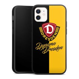 DeinDesign iPhone 12 mini Handy Premium Silikon H&uuml;lle Handyh&uuml;lle schwarz Case Sg Dynamo Dresden Official Licensed Product Sgd Silikon Premium Case
