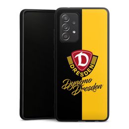 DeinDesign Galaxy A52s 5G Handy Premium Silikon H&uuml;lle Handyh&uuml;lle schwarz Case Sgd Official Licensed Product Sg Dynamo Dresden Silikon Premium Case