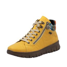 Rieker Schn&uuml;rstiefelette Damen Gr&ouml;&szlig;e 43 blau / gelb / gr&uuml;n / orangerot Winterschuhe
