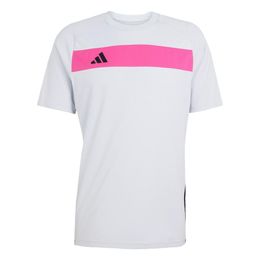 adidas Performance Funktionsshirt 'Tiro 25 Essentials' Herren Größe XXL hellgrau / pink / schwarz