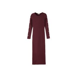 MANGO TEEN Kleid Damen Größe 40 rubinrot Winterkleid