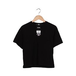 K by KARL LAGERFELD Karl Lagerfeld T-Shirt Damen Gr&ouml;&szlig;e XS Second Hand schwarz