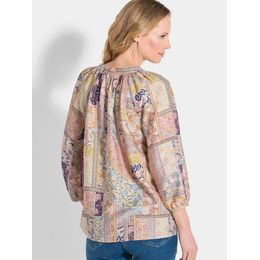 GOLDNER Bluse Damen Gr&ouml;&szlig;e S/M gelb / lila / orange / rosa