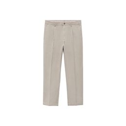 Mango Man Pleat-Front Pants 'Alicudi' male Grey size 46