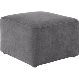 Hocker Home Affaire "Sundstrup", grau (anthrazit), B:70cm H:47cm T:70cm, 100% Polyester, Hocker, Hocker, Modulserie, individuelle Zusammenstellung