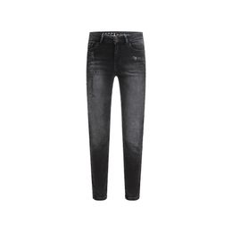 SOCCX Jeans Slim Fit Damen Größe 33 grau