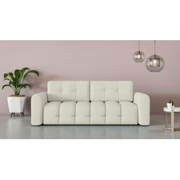 3-Sitzer OTTO HOME "Manilla, wahlweise mit Bettfunktion, B/T/H 265/117/91 cm", beige (creme), B:244cm H:91cm T:117cm, 100% Polyester, Sofas, mit Wellenunterfederung, in verschiedenen Materialien und Farben