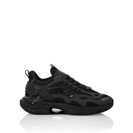 Sneaker Plein Sport "Air Pressure //Gen.x.4", Damen, Gr. 36, Normalschaft, schwarz (0202, schwarz, schwarz), Schuhe