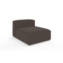 Chaiselongue OTTO HOME "HAILY Liegesessel, Loungemöbel zum Relaxen, Maße B/T/H: 100/130/72 cm", braun, B:100cm H:72cm T:130cm, 100% Polyester, Sofas, als Modul oder separat verwendbar, für individuelle Zusammenstellung
