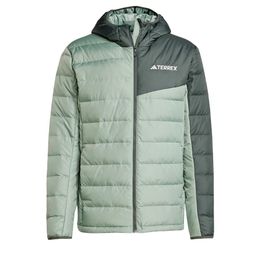adidas terrex Outdoorjacke 'Multi Light Down Hooded' Herren Größe L grün / pastellgrün