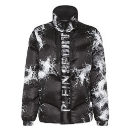 Plein Sport Herren Daunenjacke "Splash Extreme"0201, schwarz, weiß, Gr. XL, Obermaterial: 100% Polyester; Futter: 100% Polyester; Füllung: 100%