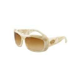 Gucci Sonnenbrille Damen Gr&ouml;&szlig;e One Size Second Hand beige