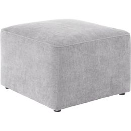 Hocker Home Affaire "Sundstrup", grau, B:70cm H:47cm T:70cm, 100% Polyester, Hocker, Hocker, Modulserie, individuelle Zusammenstellung
