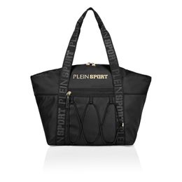 Shopper Plein Sport "Tragetasche", Damen, schwarz (0293, schwarz, lightgold), Taschen Shopper