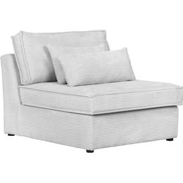 Sofa-Mittelelement OTTO HOME "Enid", beige (creme), B:100cm H:75cm, 100% Polyester, Polsterelemente, Teil eines Modulsofas, fester Sitzkomfort, auch in Breitcord