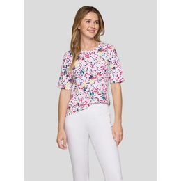 Print-Shirt Rabe "T-Shirt", Damen, Gr. 46, pink, 92%Baumwolle 8%Elastan, gemustert, Shirts