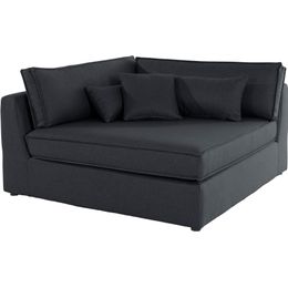Sofa-Eckelement OTTO HOME "Enid", grau (anthrazit), B:130cm H:75cm T:130cm, Baumwollmix (60% Baumwolle/40% Leinen);Struktur fein (100% Polyester);Samtoptik (100% Polyester);Samtvelours (100% Polyester);Struktur (100% Polyester);Struktur recycelt (100% recyceltes Polyester), Polsterelemente, Teil eines Modulsofas, fester Sitzkomfort, auch in Breitcord