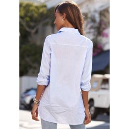 Buffalo Bluse Damen Gr&ouml;&szlig;e XS hellblau / wei&szlig;