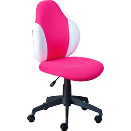 Bürostuhl Inter Link, pink (himbeer, weiß), B:52cm H:94cm T:56cm, Stühle, Bürodrehstuhl, für Kinder und Jugendliche