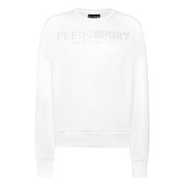 Sweatshirt Plein Sport "Sweatshirt", Mädchen, Gr. L, weiß (01, weiß), Obermaterial: 88% Baumwolle, 12% Polyester, Sweatshirts