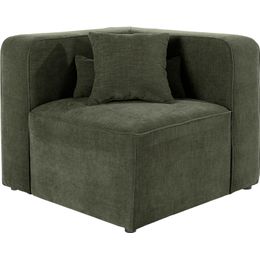 Sofa-Eckelement Home Affaire "Sundstrup", gr&uuml;n, B:93cm H:76,5cm T:93cm, 100% Polyester, Polsterelemente, Modulserie, individuelle Zusammenstellung