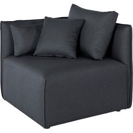 Sofa-Eckelement OTTO HOME "N&ouml;re", grau (anthrazit), B:90cm H:74cm T:90cm, Samtoptik (100% Polyester);Struktur (100% Polypropylene);Luxus-Microfaser Lederoptik (100% Polyester);Struktur fein (100% Polyester);Webstoff (100% Polyester);Baumwoll-/Leinenmix (60% Baumwoll, 40% Leinen), Polsterelemente, Modul - zum Zusammenstellen; in vielen Bezugsqualit&auml;ten und Farben
