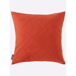 Kissenhülle PEREIRA DA CHUNA, orange (terra), B:40cm L:40cm, Baumwolle, 100% Baumwolle, Kissenbezüge