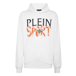 Sweatshirt Plein Sport "Hoodie", Jungen, Gr. L, wei&szlig; (01, wei&szlig;), Obermaterial: 88% Baumwolle, 12% Polyester, Sweatshirts Sweatshirt