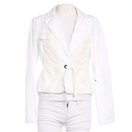 Marc Cain Blazer Damen Gr&ouml;&szlig;e M Second Hand creme