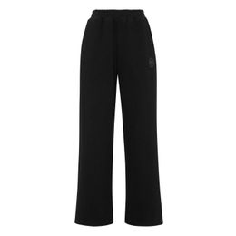 Jogginghose Plein Sport "Jogginghose", Damen, Gr. L, US-Größen, schwarz (02, schwarz), Obermaterial: 77% Baumwolle, 23% Polyester, Hosen