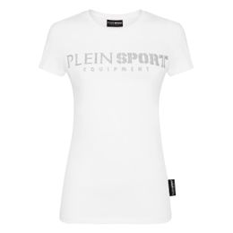 T-Shirt Plein Sport "T-Shirt", Damen, Gr. S, wei&szlig; (01, wei&szlig;), Obermaterial: 100% Baumwolle, Shirts T-Shirt