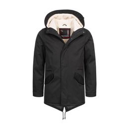Winterjacke Alessandro Salvarini "ASMauro", Herren, Gr. S (48), schwarz, Obermaterial: 100% Polyester Innenmaterial: 100% Polyester, Jacken Winterjacke, mit warmem Teddyfell