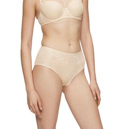 Shapingslip Triumph "Amourette Charm", Damen, Gr. 44, beige (creamy dream), Microtouch, Obermaterial: 76% Polyamid, 24% Elasthan, figurbetont, Unterhosen, Stretch-Spitze, hüftig geschnitten, leicht formend